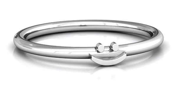Stackr Symbol Solid White Gold Ring