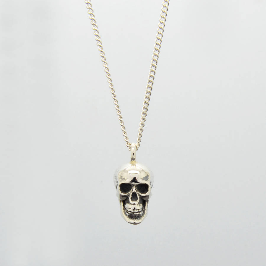 Solid Gold Skull Pendant